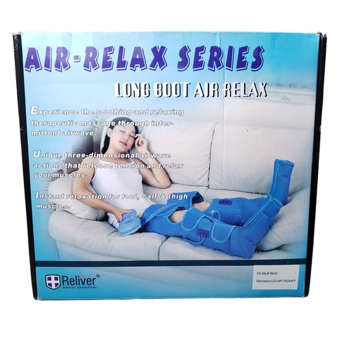 Air Relax Series Long Boot by Reliver Back Master Massage 3 Levels 7 ...