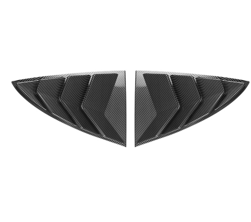 ABS Carbon Fiber Side Vents Window Louver Shield Cover For Tesla Model ...