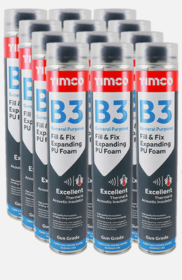 B3 General Purpose Fill & Fix Expanding Foam - x12 | eBay UK