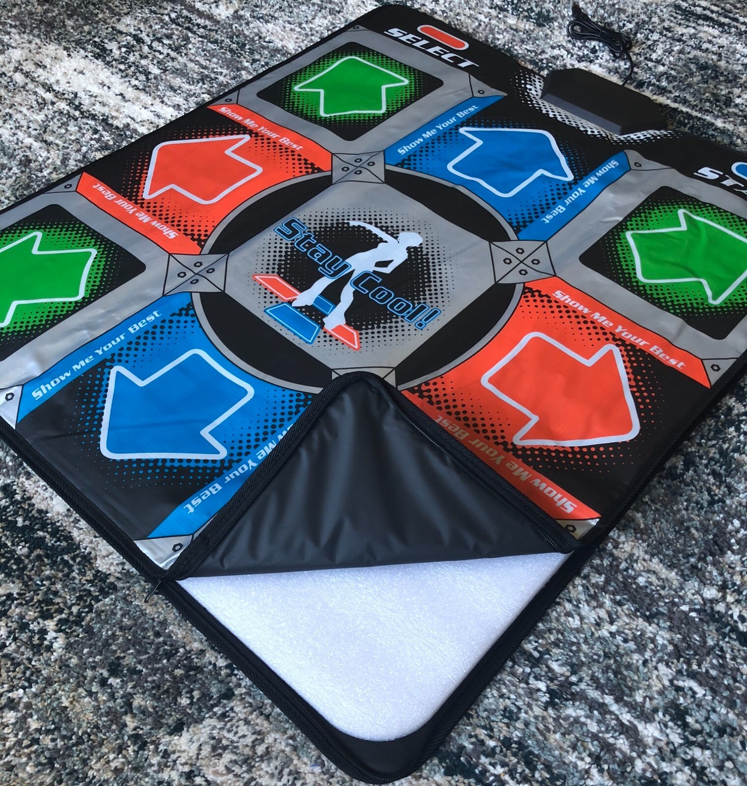 USB Dance Pad Mat with 3/4" Thick Foam - StepMania, Dance Dance ...