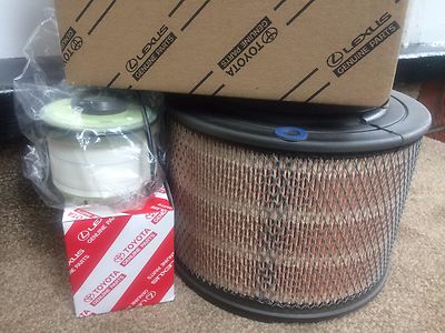 GENUINE TOYOTA HILUX 2.5 2KDFTV AIR FUEL OIL FILTER SERVICE KIT 2010 ...