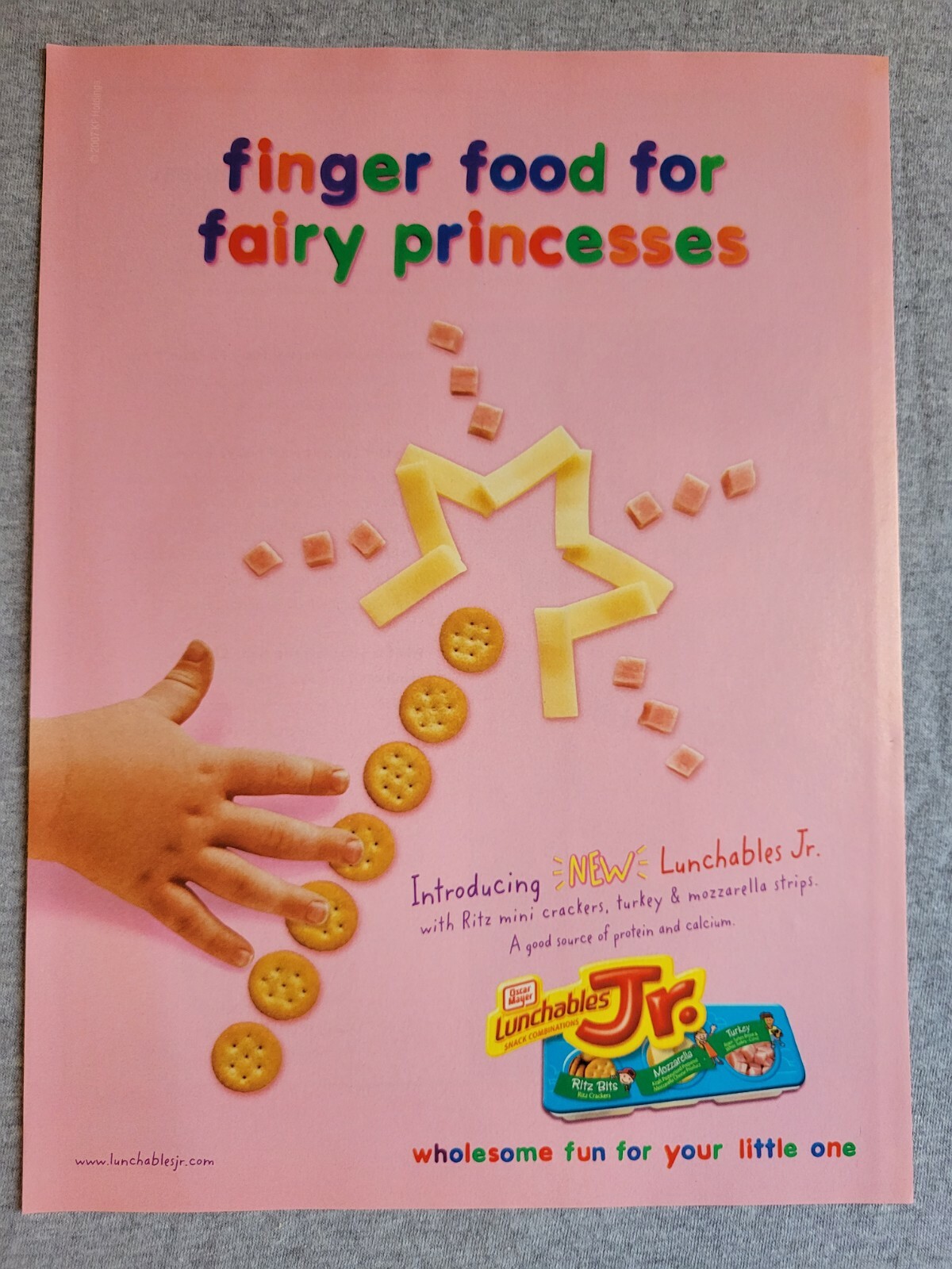 2008 Magazine Advertisement Page Oscar Meyer Lunchables Jr. Snack Print ...