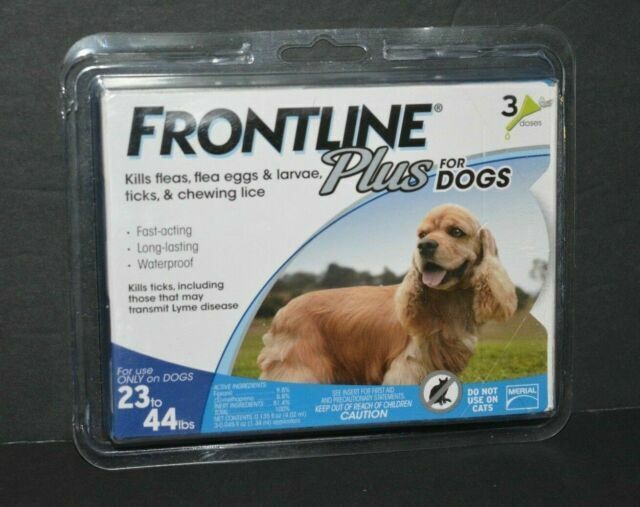 FRONTLINE Plus Flea and Tick Treatment for Medium Dogs - 3 Pack ...
