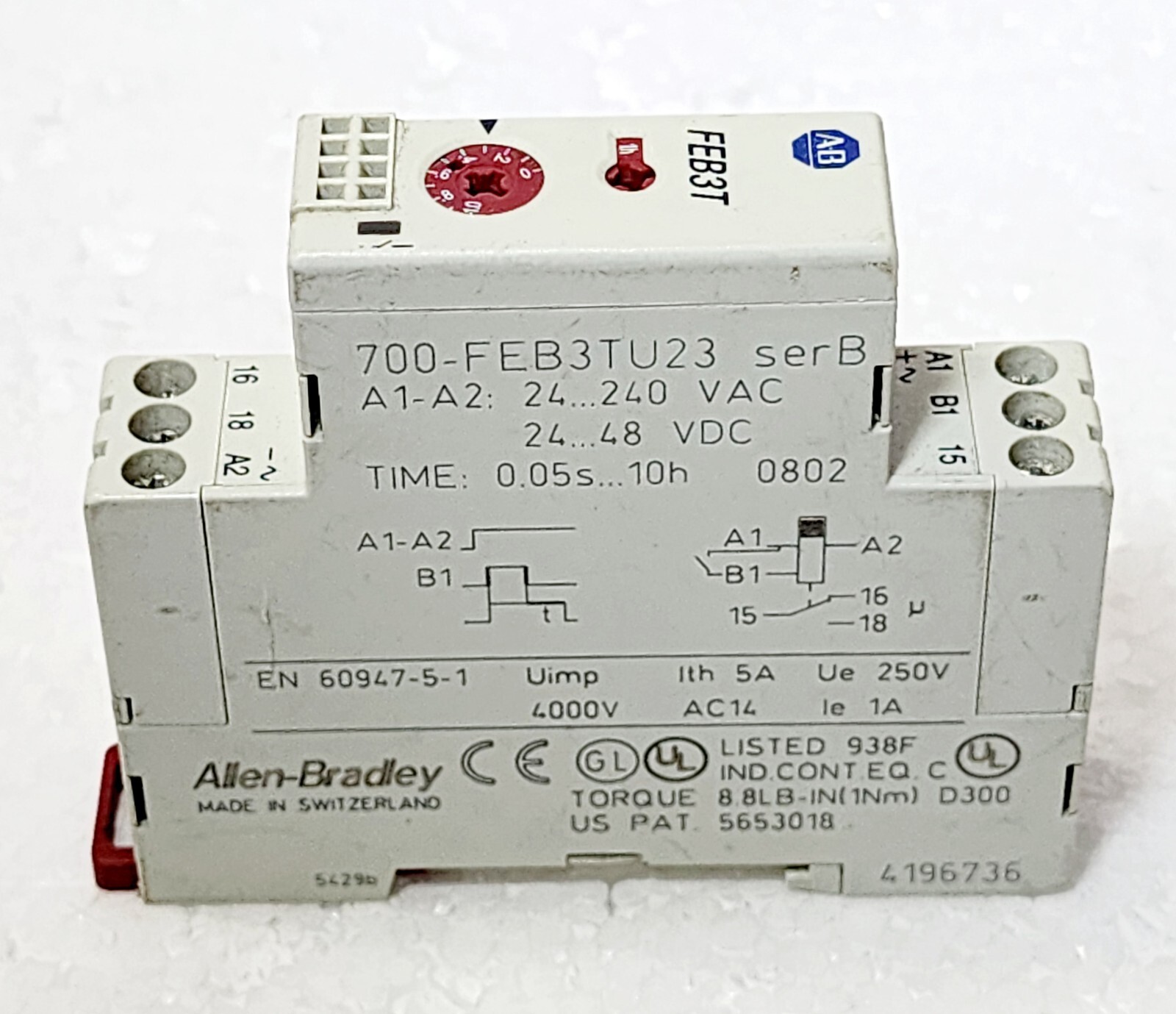 Allen Bradley 700-FEB3TU23 ser B Timer | eBay