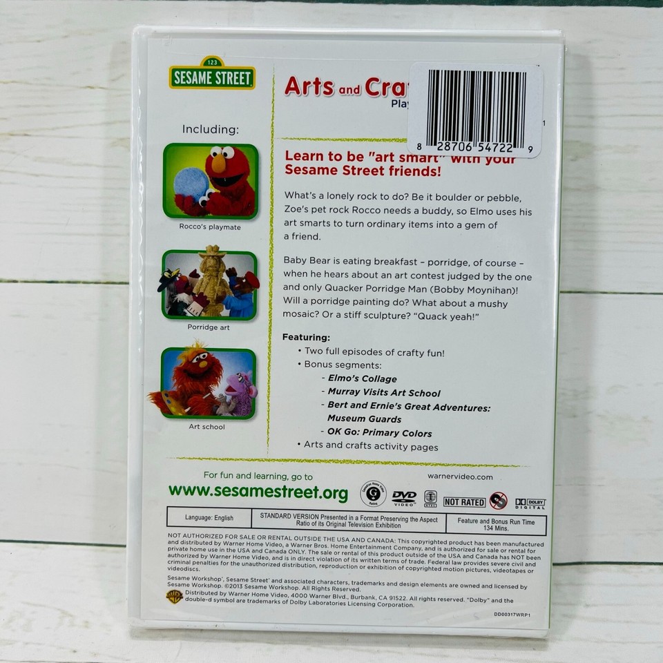 Sesame Street: Arts and Crafts Playdate (DVD, 2013) New Sealed ...