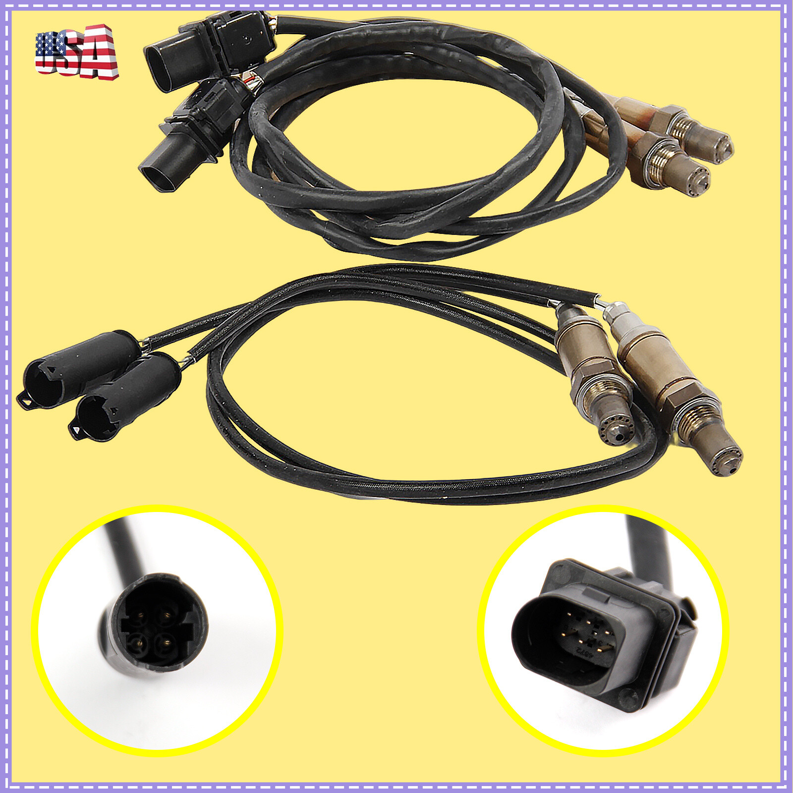 4X Oxygen Sensor for BMW 325Ci 530i X3 04-06 3.0L Auto Trans 234-5137 ...