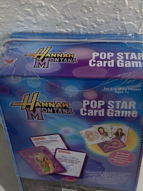 Disney Hannah Montana Pop Star Card Game Miley Cyrus for sale online | eBay