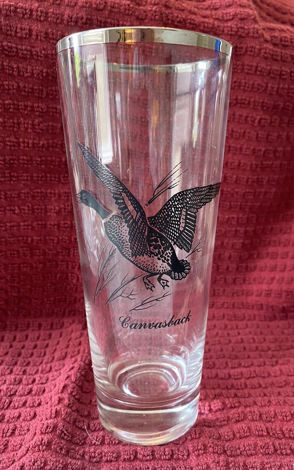 Federal Glass Tumblers Highball Game Birds Ducks Canvasback Set Of 6 | eBay