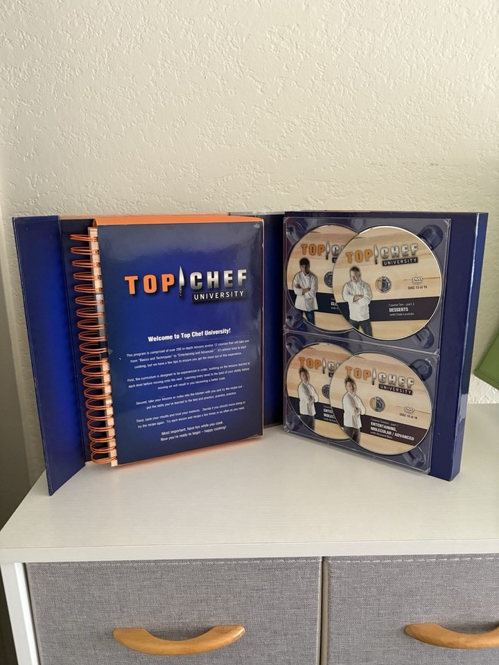 Top Chef University 16 DVD Cooking School & Recipe Book 100% CIB W ...