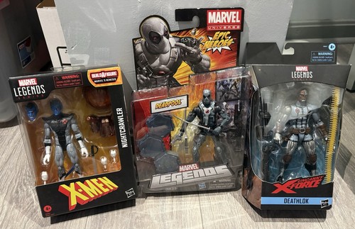 Marvel Legends Uncanny X-Force Lot - Deadpool, Nightcrawler, Deathlok ...