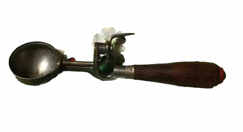 Vintage INDESTRUCTO No. 4 Ice Cream Scoop #20 w/ Hard Wood Handle ...