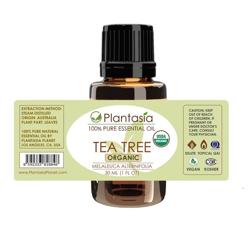 Tea Tree Organic Essential Oil 100% Pure Natural Therapeutic Australia ...