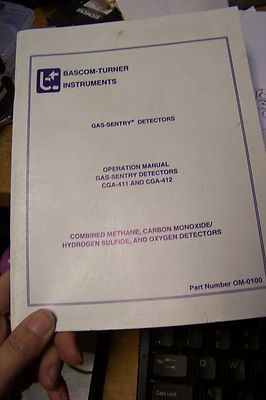 bascom turner om-0100 gas-sentry detector operation manual | eBay