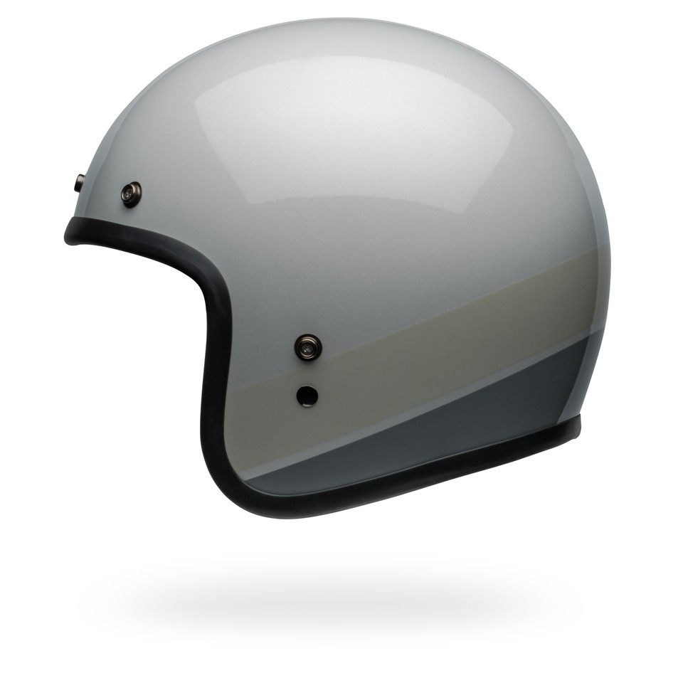 Bell Custom 500 Open Face Motorcycle Helmet Apex Gloss Silver Flake ...