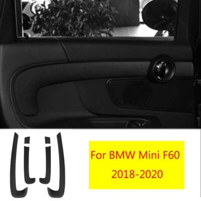 Fit For BMW Mini F60 2014-2020 Suede Black Interior Door Panel Cover ...