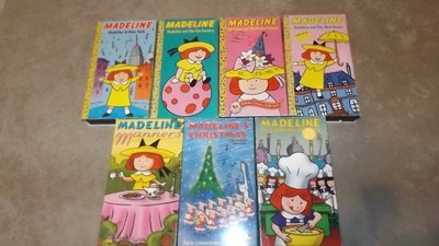 MADELINE Lot 7 VHS Videos 4 Golden Books Easter New House York Toy ...