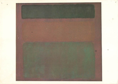 Postcard Art Mark Rothko Red Brown and Black 4 x 6 | eBay