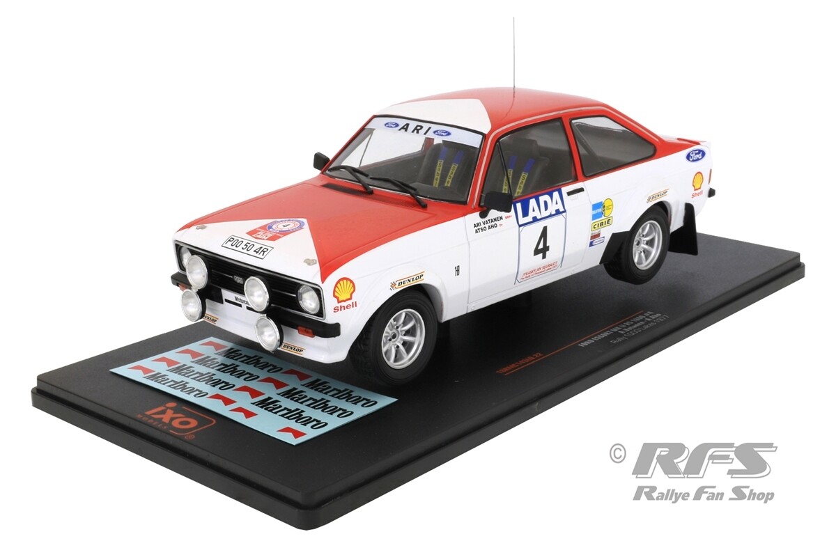 IXO 1:18 Ford Escord RS 1800 MK II No.4 - 100 Lakes Rallye 1977 Ari ...