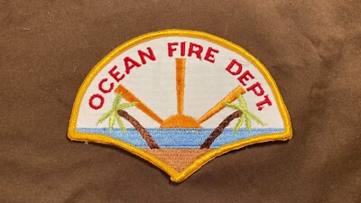 Ocean Florida Fire Department Patch Fire Fighter Vintage FL | eBay