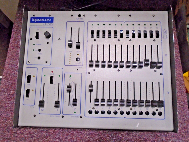 Leprecon 624 LP624-MPX-DA Microplex DMX Lighting Console w/PSU 90-21 ...