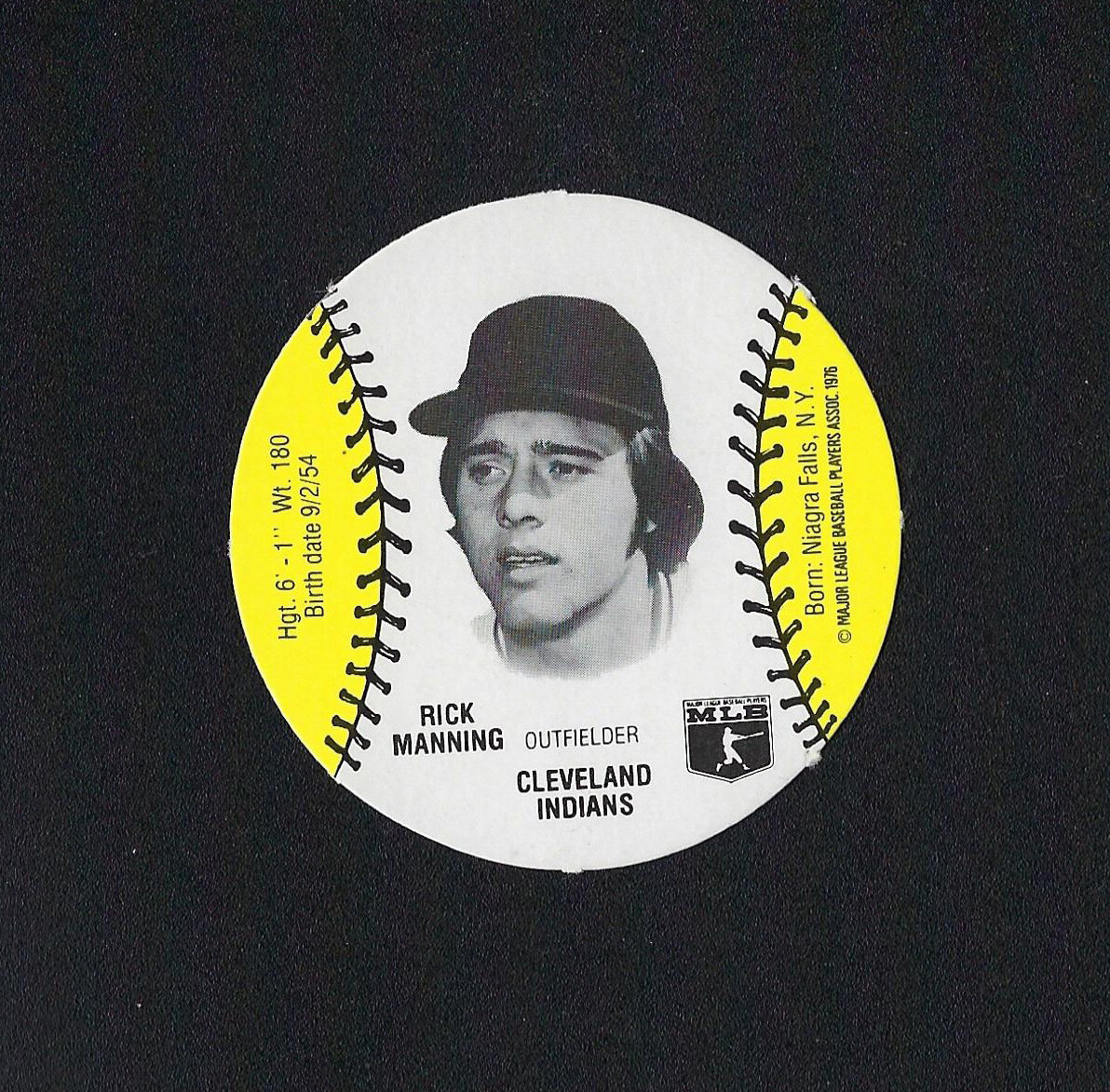 1977 MSA Burger Chef Discs RICK MANNING Cleveland Indians | eBay