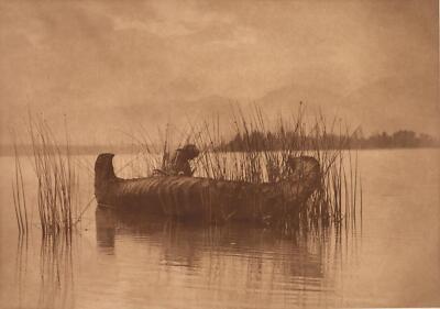 Edward Curtis The Rush Gatherer Kutenai 1910 17"x 22" Archival Art ...