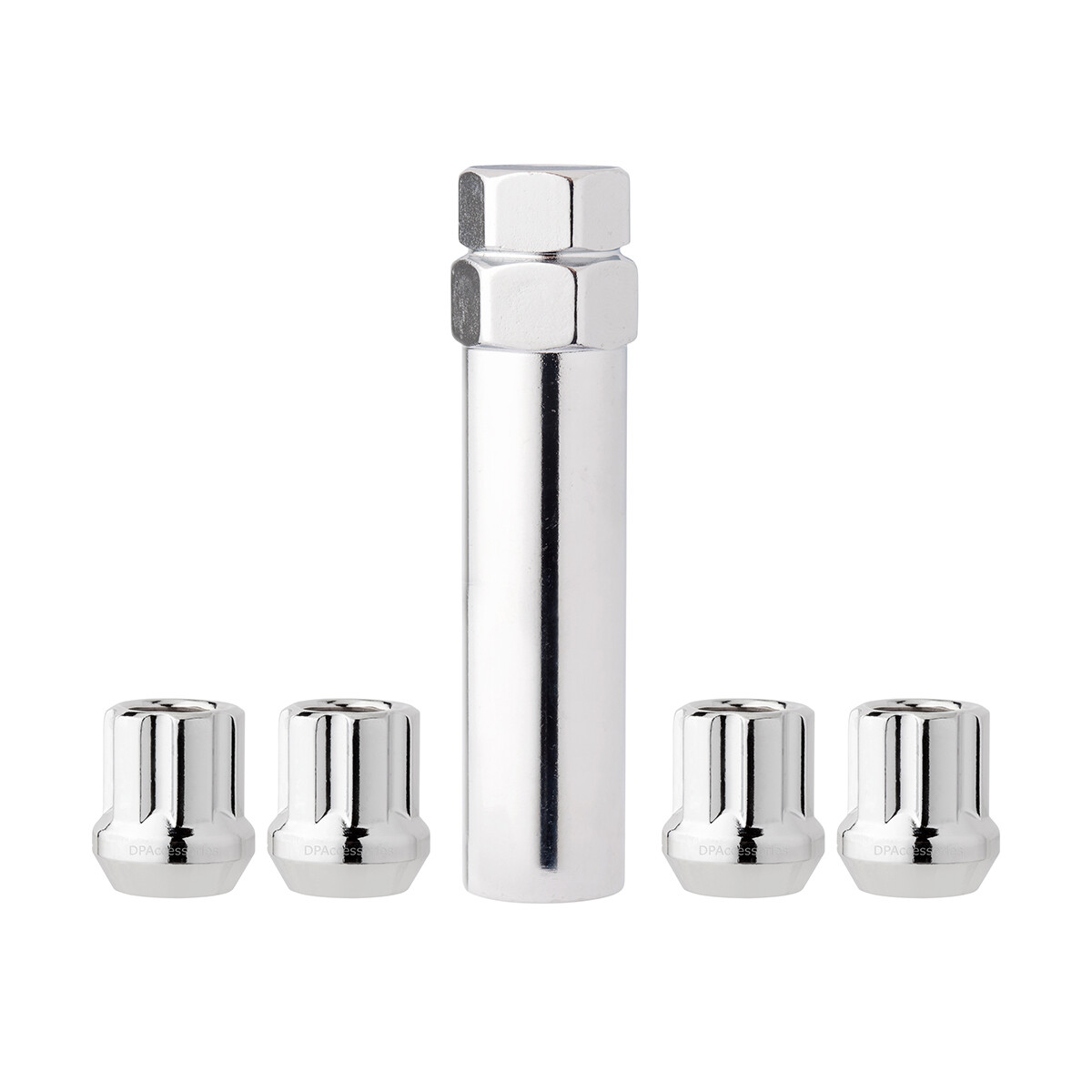 Chrome Wheel Locks 14x1.5 Open End Duplex Spline Locking Lug Nuts ...