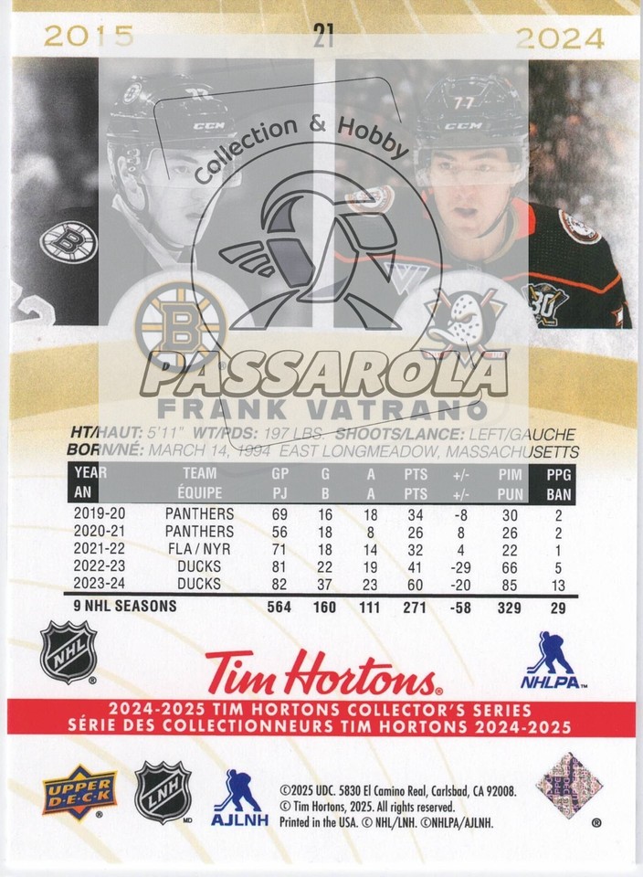 2025 Tim Hortons Rookies retrospectives Complete your set | eBay