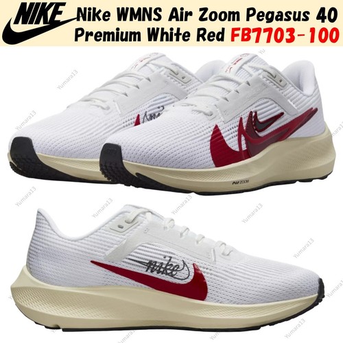 Nike WMNS Air Zoom Pegasus 40 Premium White Red FB7703-100 Women's Size ...