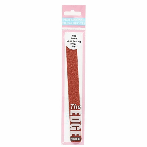 The Edge Nails Long Lasting Red Mylar File 80/80 5060122710978 | eBay