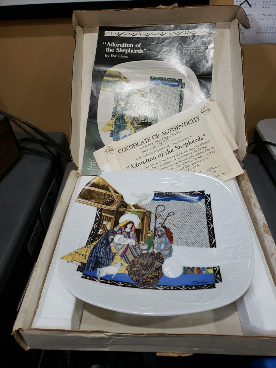 "Adoration of the Shepherds" By Eve Licea The Story Christmas 1st Plate ...