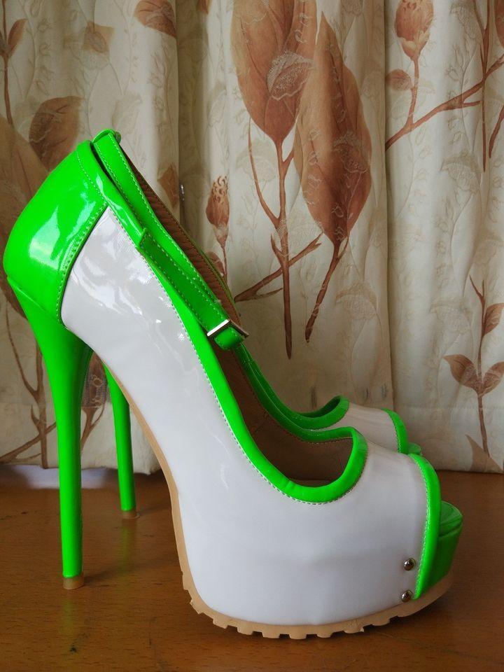 Sexy Women Platform Pumps Peep Toe Slim High Heel Shoes Stilettos Plus 2692