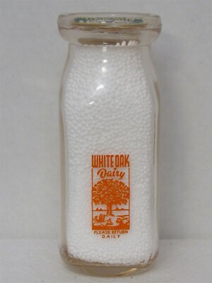 TSPHP Milk Bottle White Oak Dairy Farm LOCATION ??? PA NY VA | eBay