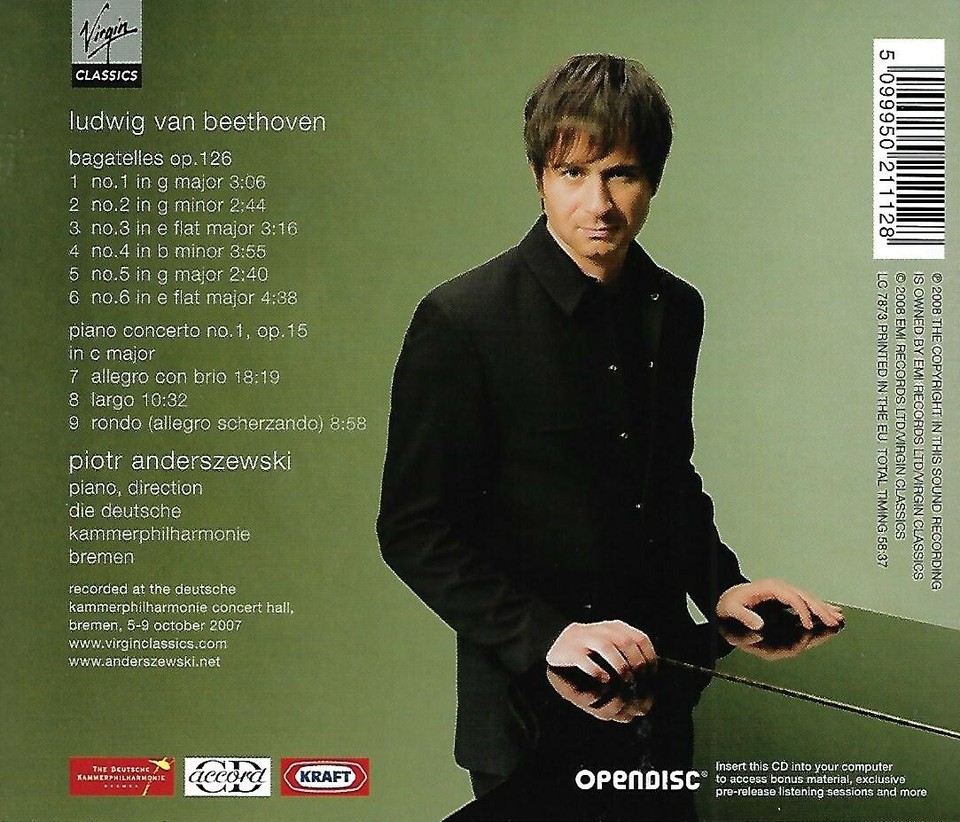 Piano Concerto No 1 / 6 Bagatelles Op 126 by Piotr Anderszewski (CD ...