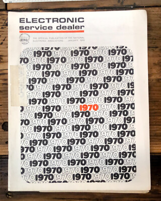 Electronic Service Dealer Magazine January 1970 *Original* | eBay