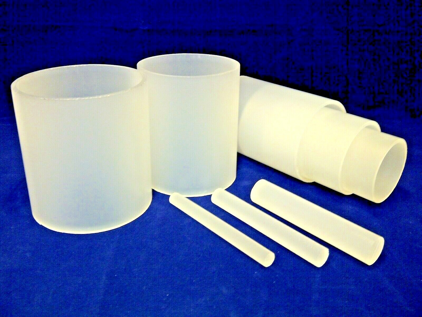 Frosted Acrylic Tube Rod Extruded Satin Perspex Round Bar & Hollow ...
