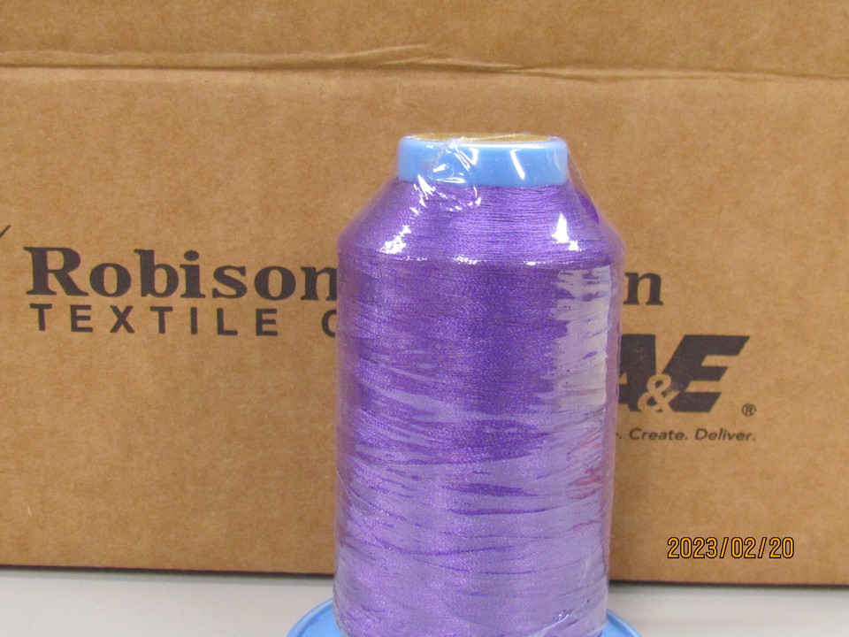 A&E Robison Anton Embroidery Thread 122 SB POLY, 5500 yards IRIS 5588 ...