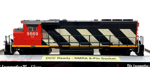 HO ATLAS 10000716 SILVER GP40-2(W) CANADIAN NATIONAL CN 9669 DCC ...