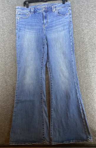 American Eagle Low Rise Flare Jeans Blue Haven