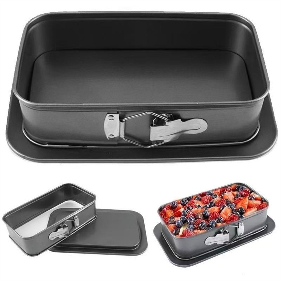 Effortless Baking Cake Pan with Removable Base for Desserts 28x18x6 5cm ...