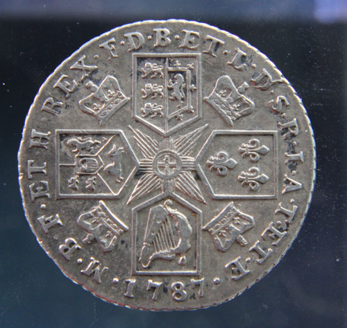 Great Britain, 1 Shilling 1787 silver coin 0.925, George III | eBay