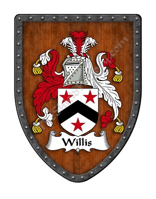 Willis Family Custom Crest Coat of Arms Hanging Shield SH503P-DG-HG | eBay