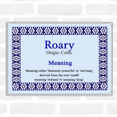 Roary Name Meaning Jumbo Fridge Magnet Blue | eBay UK