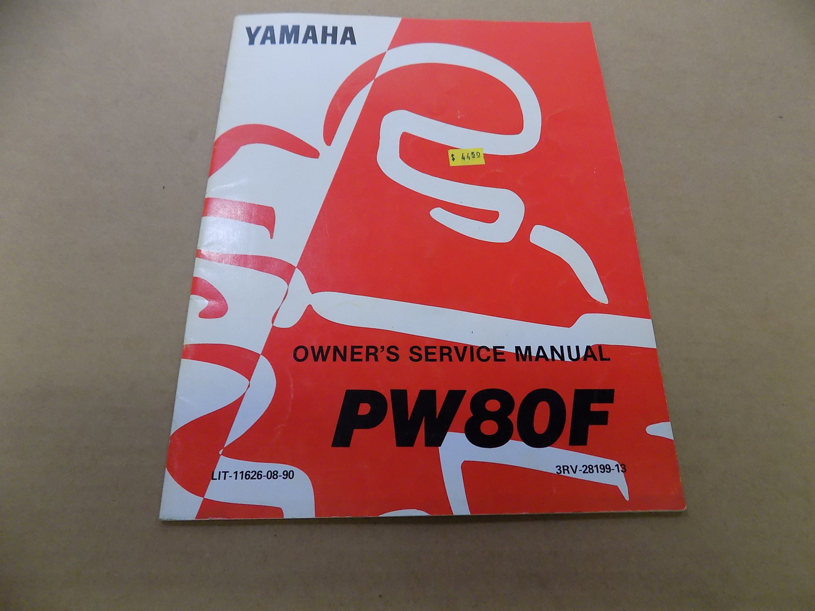 OEM YAMAHA OWNERS SERVICE MANUAL / Fair Condition / 1993 PW80 PW80F PW ...