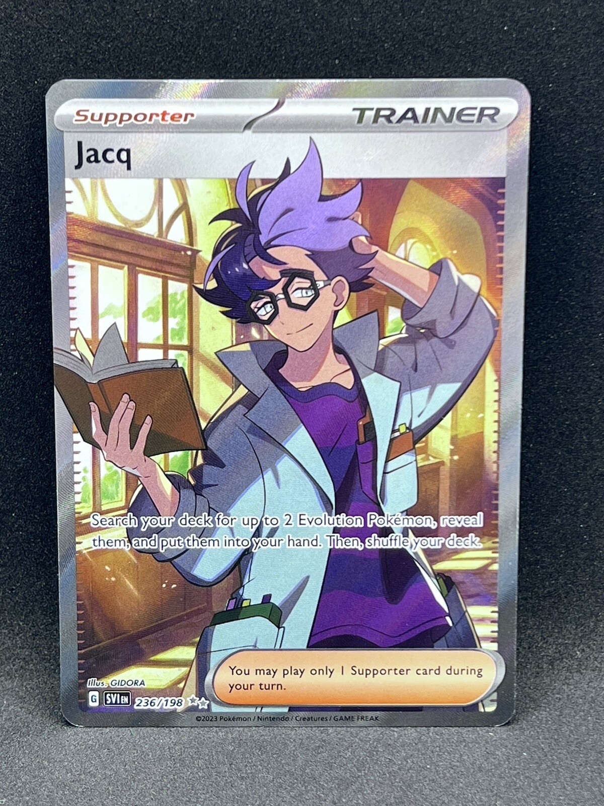Pokémon TCG Jacq Scarlet & Violet Base Set 236/198 Holo Ultra Rare | eBay