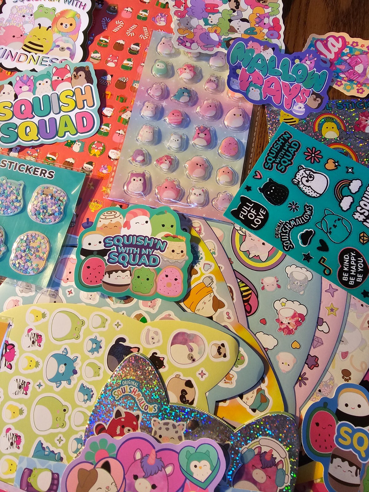 Original Squishmallow Vinyl Sticker Lot of 250 Stickers Various | eBay