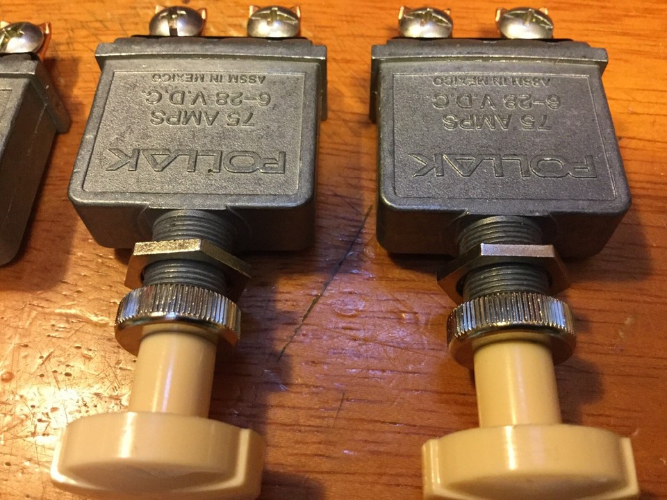 CUSTOM VINTAGE DASH PANEL TOGGLE SWITCH BEZEL X6 18 Wheeler MACK BIG ...