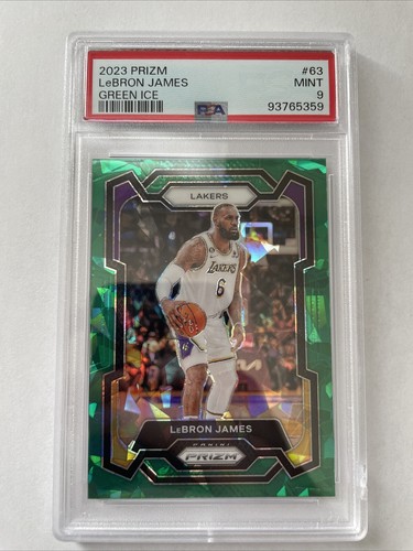 2023 LEBRON JAMES Fanatics Green Ice Prizm #134 - PSA 9 MINT Slab ...