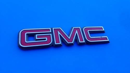 GMC YUKON SONOMA SIERRA TRUCK REAR LID EMBLEM LOGO BADGE SYMBOL USED ...