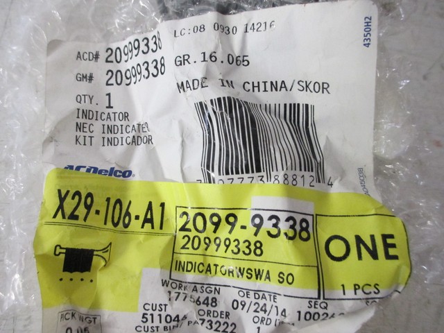 Washer Fluid Level Sensor ACDelco GM Original Equipment 20999338 for ...